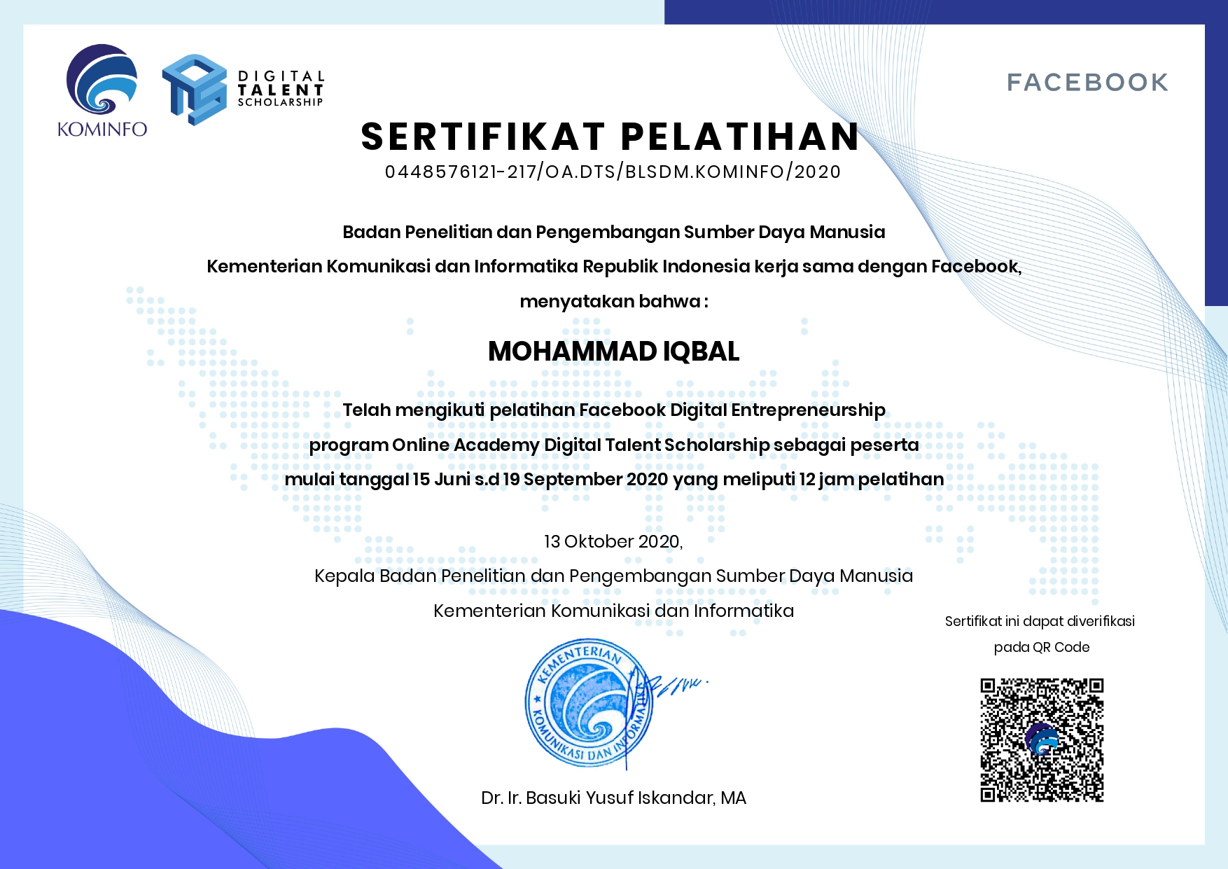 Mohammad Iqbal - Portofolio